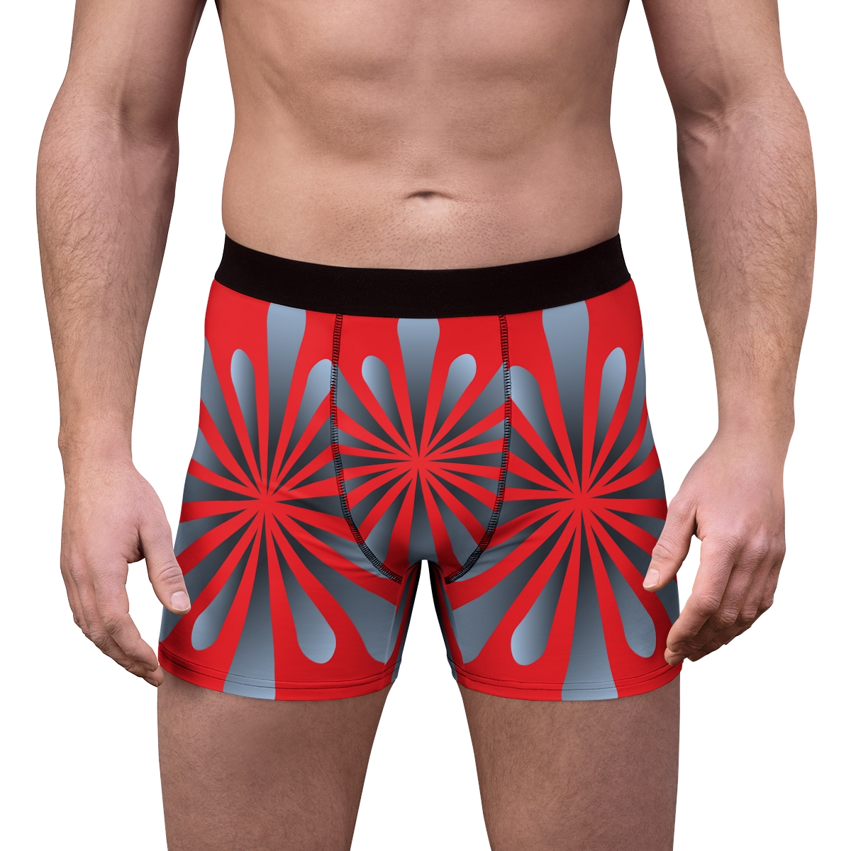 Red “Burst” Men’s Boxer Briefs – Silent Lyfe Apparel